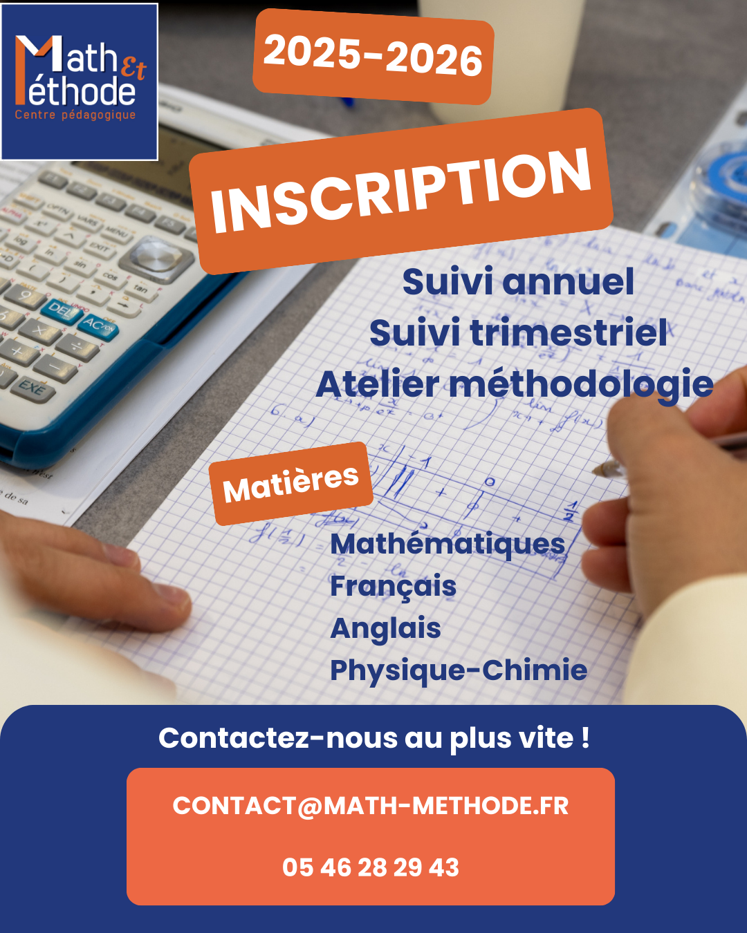Bonne rentrée à tous ! - math et méthode